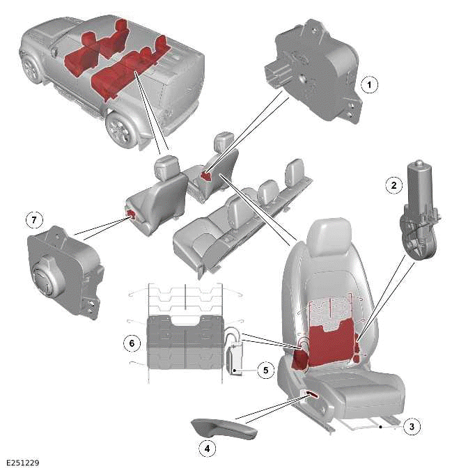 Land Rover Defender - Seats - [+] 5 Seat Configuration - Component ...