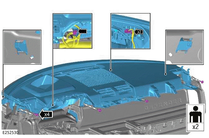 Land Rover Defender - Instrument Panel Upper Trim - Instrument Panel ...