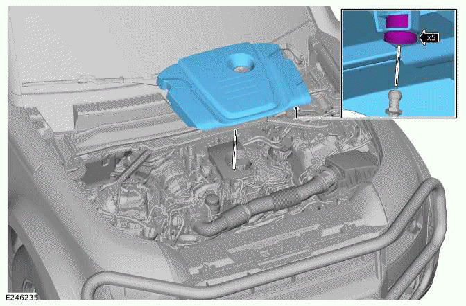 Land Rover Defender - Engine Cover - Ingenium I4 2.0l Diesel - Interior ...