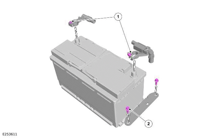 Land Rover Defender - Battery, Mounting and Cables - Vehicles With: Non ...