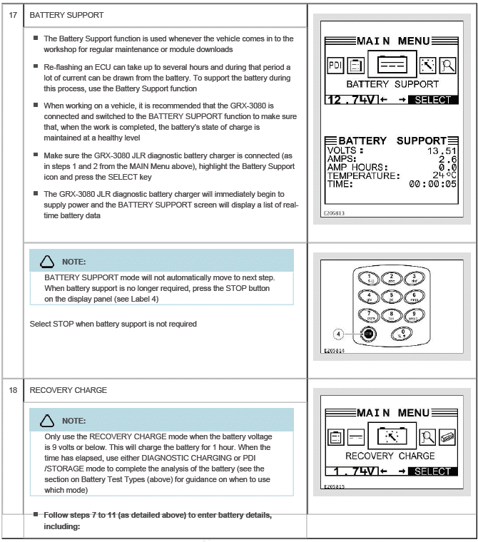 Land Rover Defender - Battery Diagnostics - 12 Volt Midtronics GRX-3080 ...