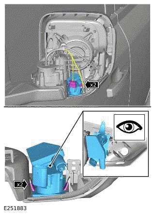 Land Rover Defender - Door Mirror Wade Sensor - Warning Devices