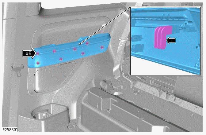 Land Rover Defender - Rear Quarter Trim Panel - 90 - Interior Trim and ...