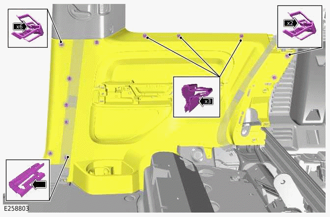 Land Rover Defender - Rear Quarter Trim Panel - 90 - Interior Trim and ...