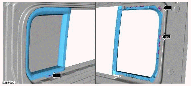 Land Rover Defender - Rear Door Fixed Window - Glass, Frames and Mechanisms
