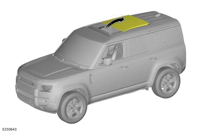 Land Rover Defender - Roof Opening Panel Air Deflector - Roof Opening Panel
