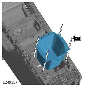 Land Rover Defender - Floor Console Stowage Compartment - Instrument ...