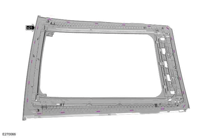 Land Rover Defender - Canvas Roof Frame - Roof Opening Panel