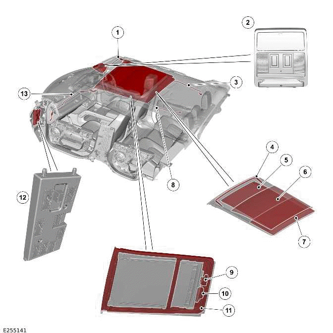 Land Rover Defender - Roof Opening Panel - Component Location, Overview ...