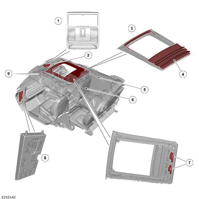 Land Rover Defender - Roof Opening Panel - Component Location, Overview ...