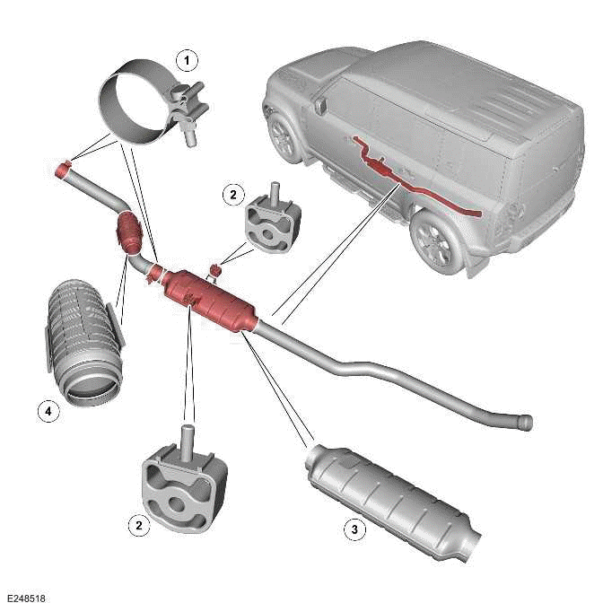Land Rover Defender - Exhaust System - Description and Operation ...